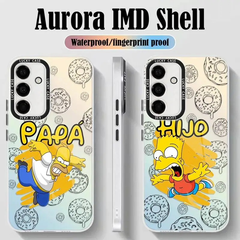 Cartoon-Cute-Simpson-Phone-Case-for-Samsung-Galaxy-A21s-A34-A51-A52 ...