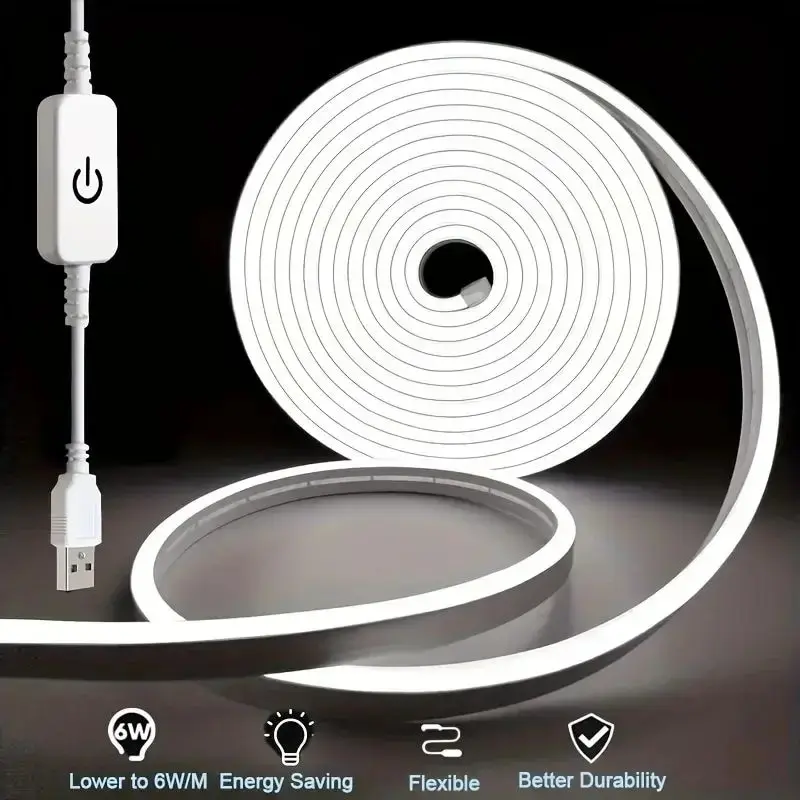 Touch-Sensor-LED-Light-Strip-1M-2M-3M-5V-Dimmable-Waterproof-Flexible ...