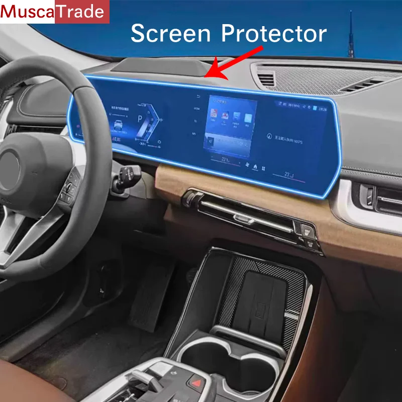 For-BMW-U10-U11-X1-IX1-2023Car-GPS-navigation-Protective-film-LCD ...