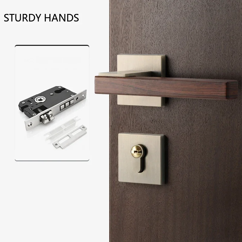 Chinese Style Zinc Alloy Silent Door Lock Bedroom Interior Door Handle ...