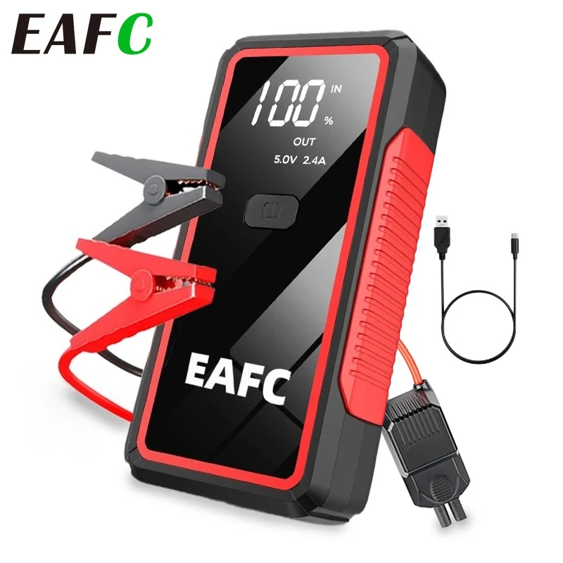 EAFC 2000A Car Jump Starter Power Bank Auto Battery Emergency Booster ...