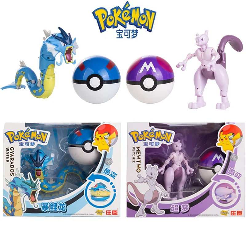 12-Models-Pokemon-Anime-Figure-Toy-Action-Deformation-Mewtwo-Charizard ...