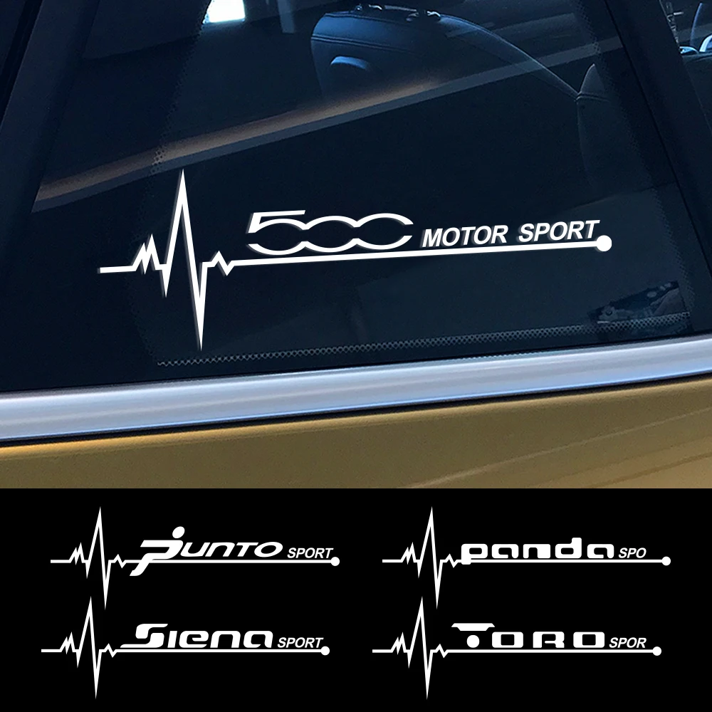 2PCS-Car-Side-Window-Stickers-Vinyl-Decal-Auto-Accessory-For-Fiat-500 ...