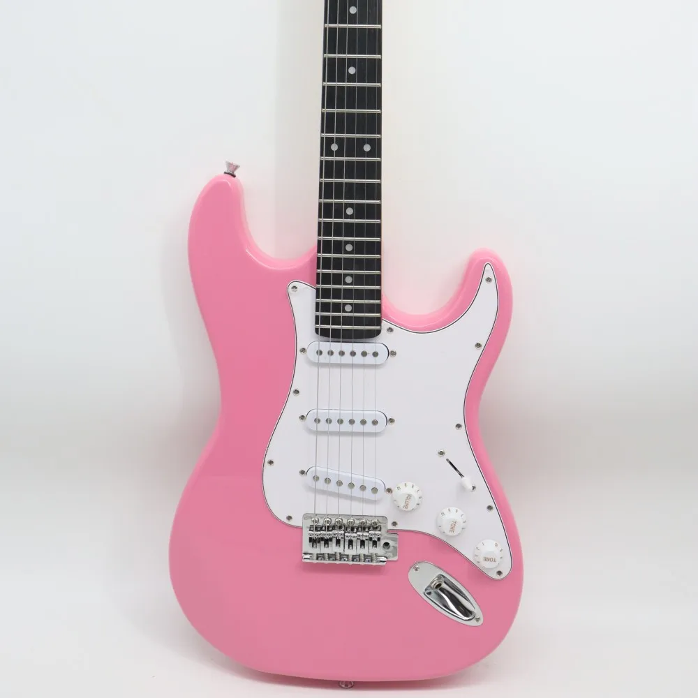 ZUOVEE-guitarra-el-ctrica-rosa-guitarras-verdes-negras-rojas-y-blancas ...