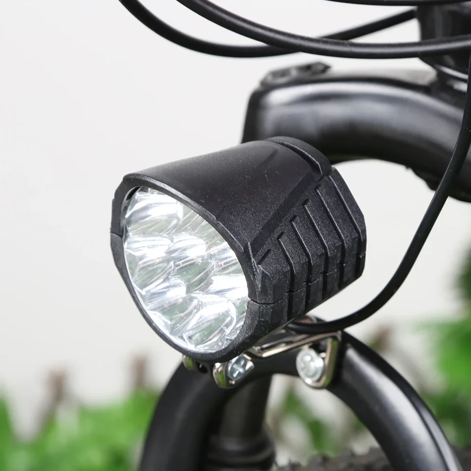 Black For Electric Bicycle Ebike Front Light Headlight With 3pin SM Connector | UK