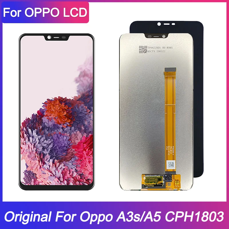 LCD For OPPO A3s LCD CPH1803 Display Screen Touch screen Digitizer Assembly For OPPO A5 LCD ...
