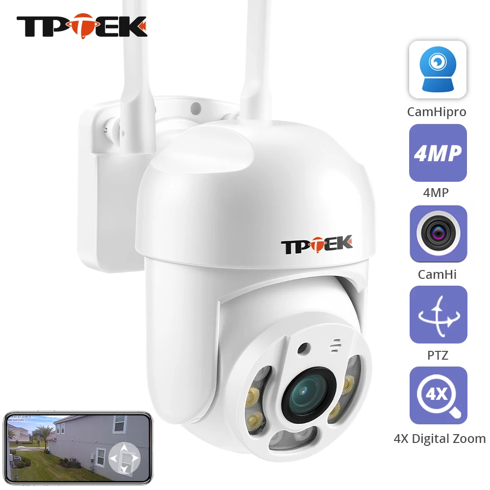 4MP PTZ WIFI IP Camera 1080P CCTV Surveillance Security Protection Wi ...