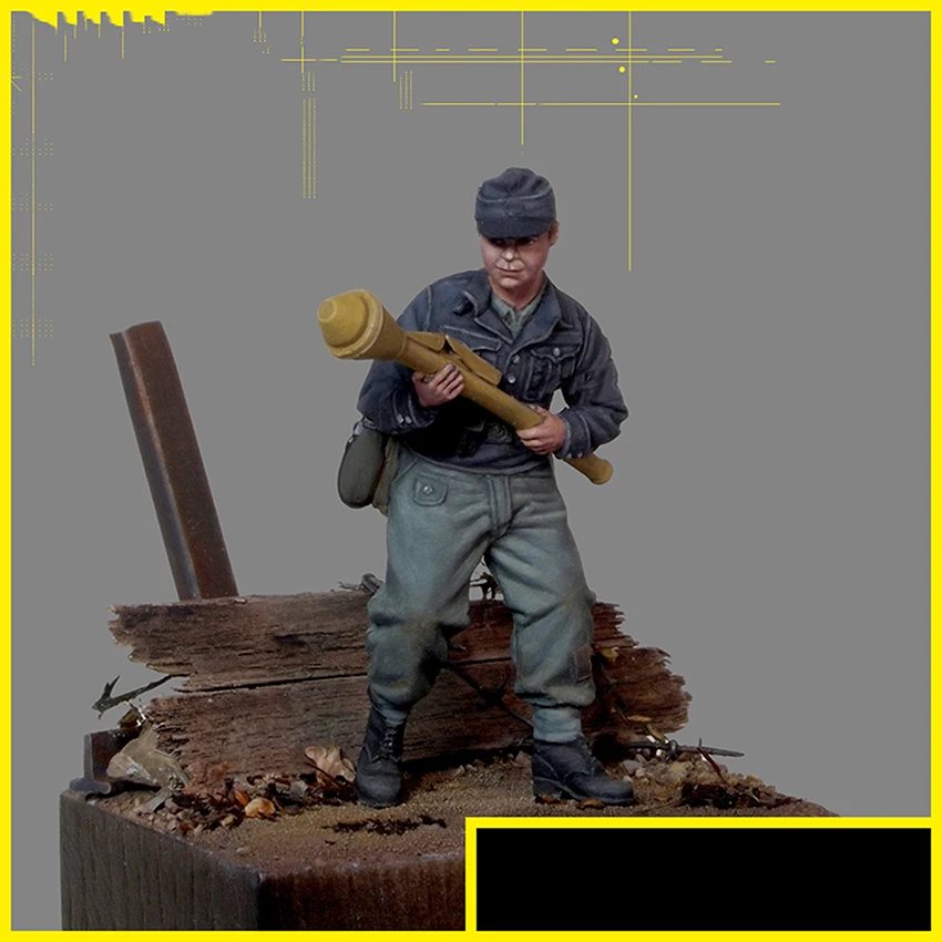 1-35-Scale-Resin-Figure-Model-Kit-Scene-Kid-Soldier-Unassembled-and ...