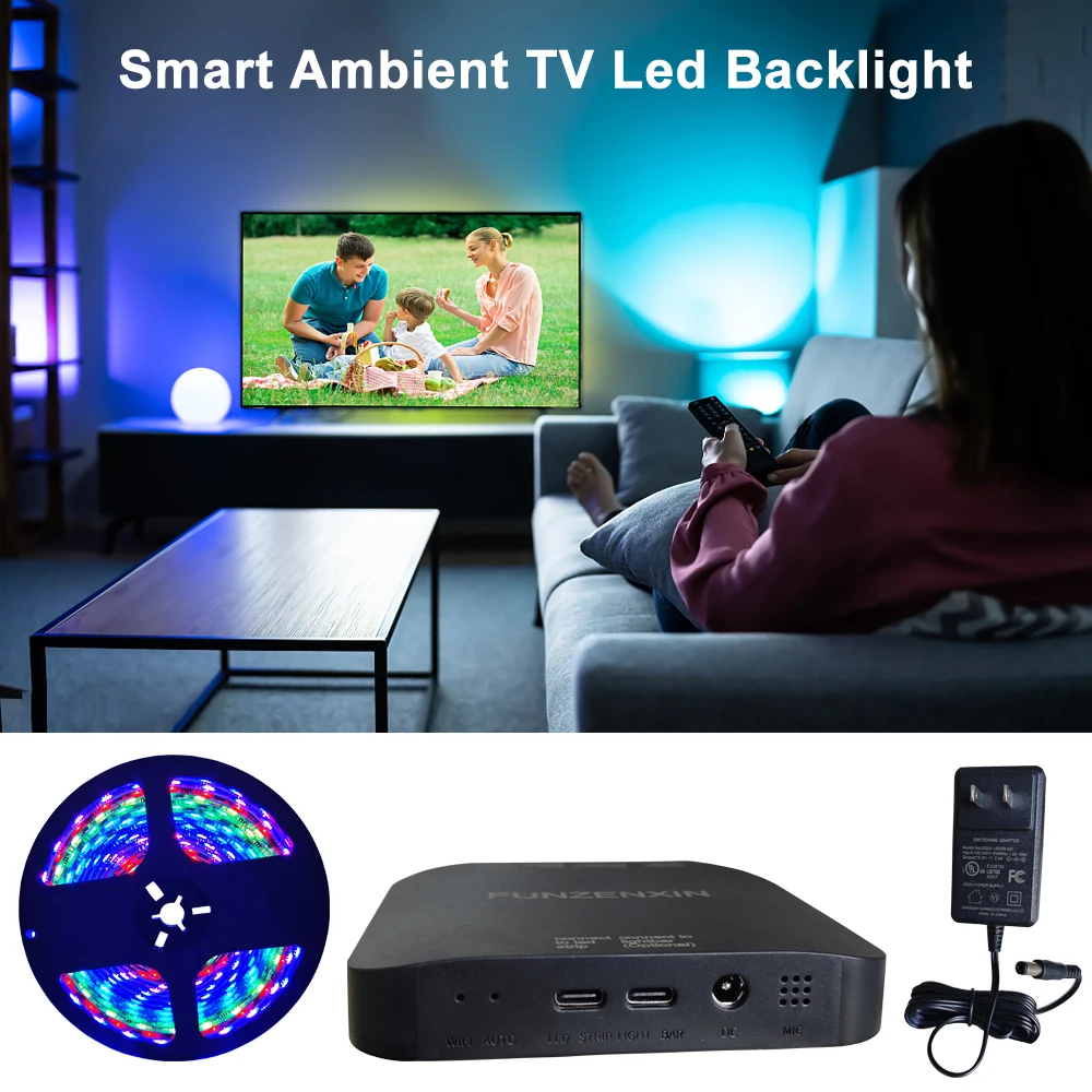 Fancy Leds Ambilight TV Led Backlight Kit For 4K HDMI, 09/06/2023