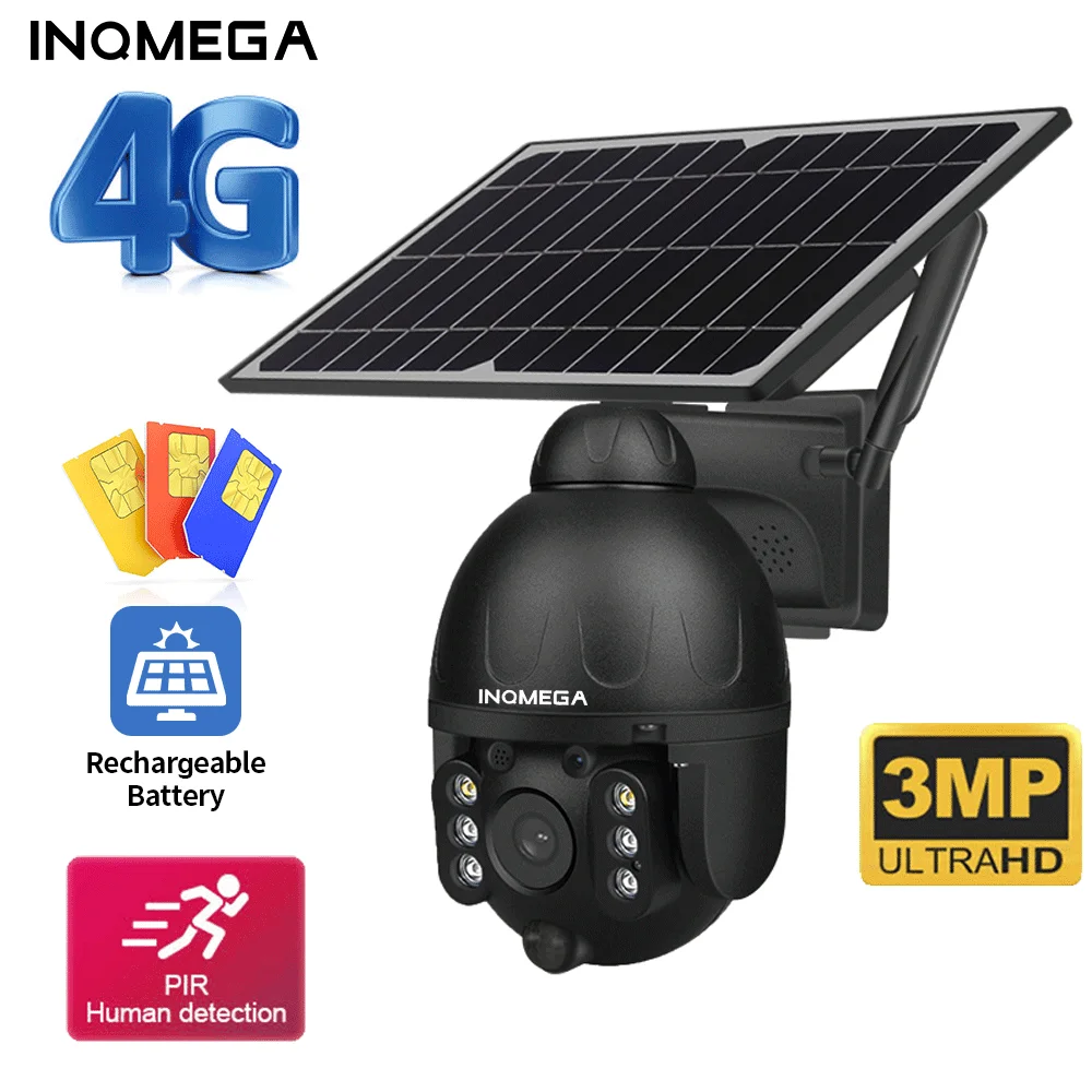 INQMEGA-Outdoor-Solar-Camera-4G-SIM-WIFI-Wireless-Security-Detachable ...