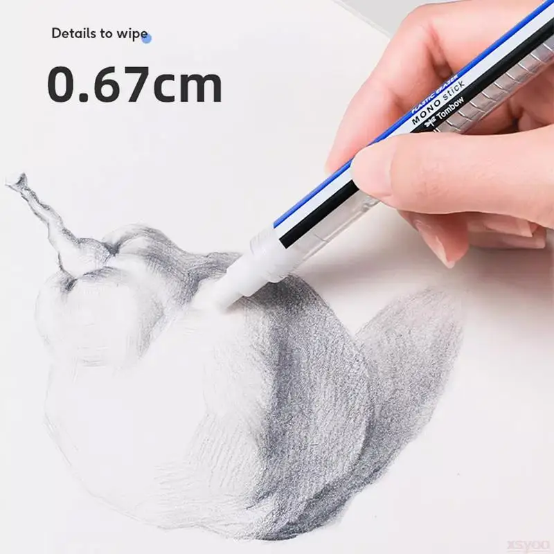 Japan Tombow MONO Stick Eraser JCC-121A/B Refull Pack Pen Style Push ...