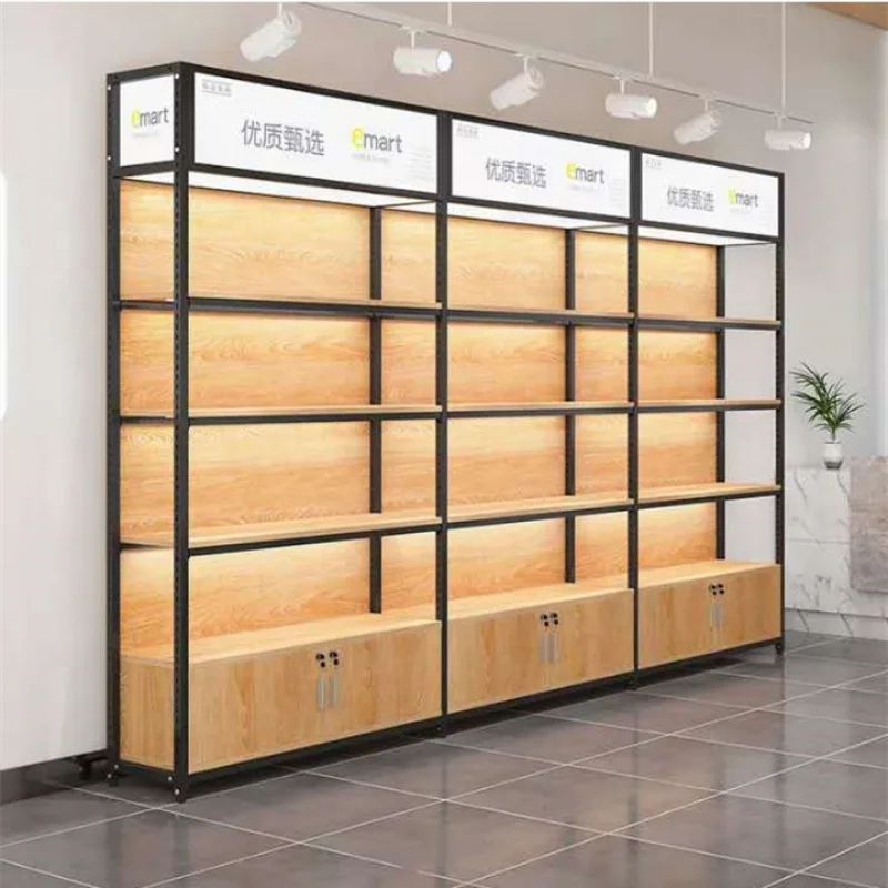custom-High-Quality-Shop-Shelves-and-Display-Cabinets-Wooden-Store ...