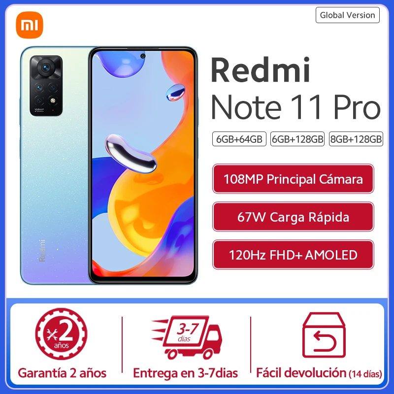 Xiaomi Smartphone Redmi Note 11 Pro Global Version 108MP Main ...