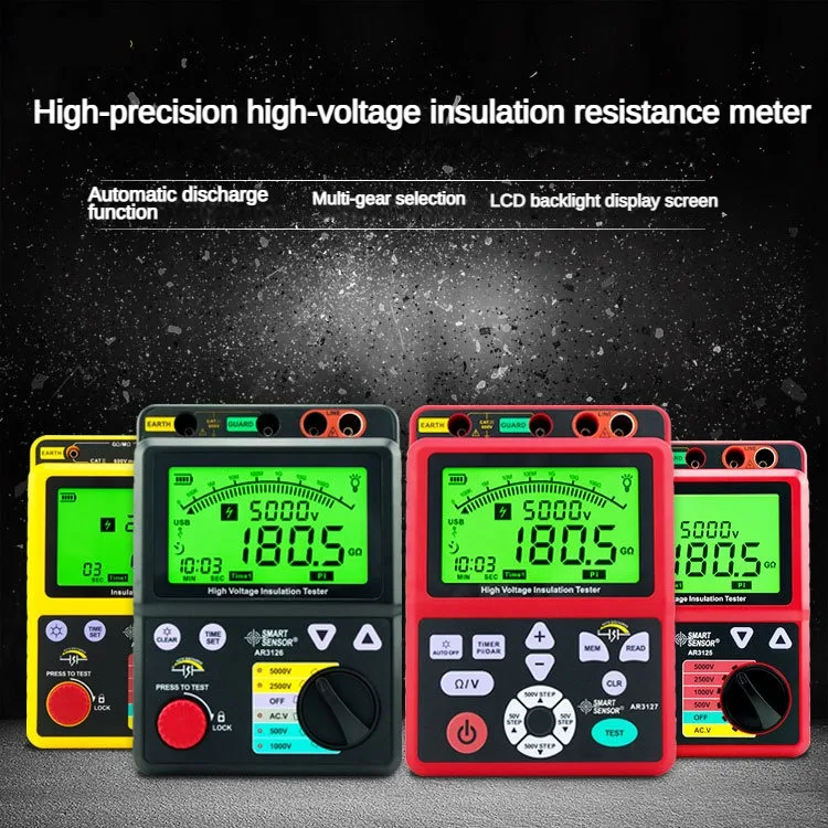 High-voltage-insulation-resistance-meter-AR3125-digital-megohmmeter ...