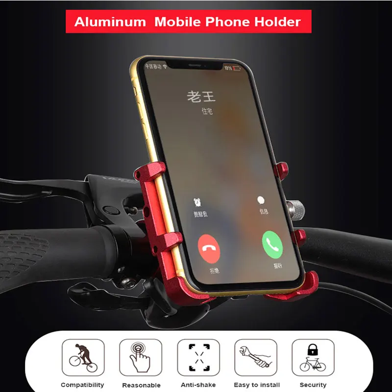 New-Motorcycle-Bike-Phone-Holder-Shock-resistant-MTB-Bicycle-Scooter ...