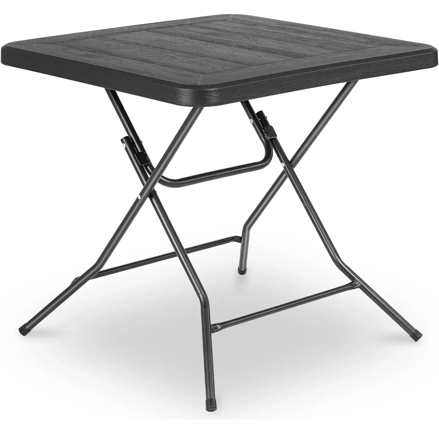 Folding Table 80*80*74cm, Balcony Table with Steel Frame, Waterproof ...