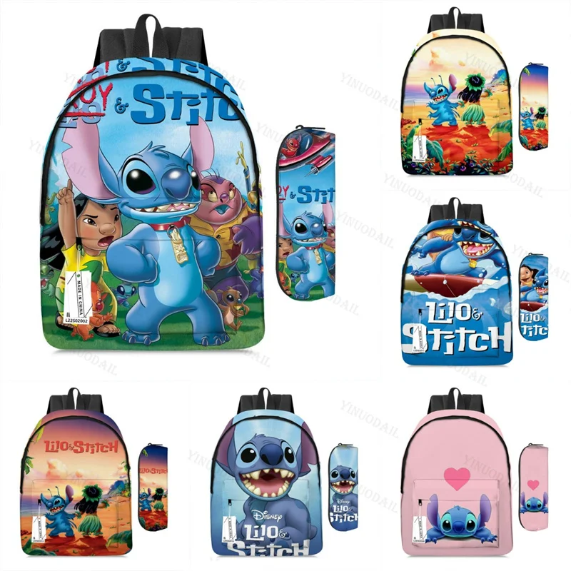 Stitch-lilo-Theme-Backpacks-Mochila-De-Viaje-for-Schoolbag-Study ...
