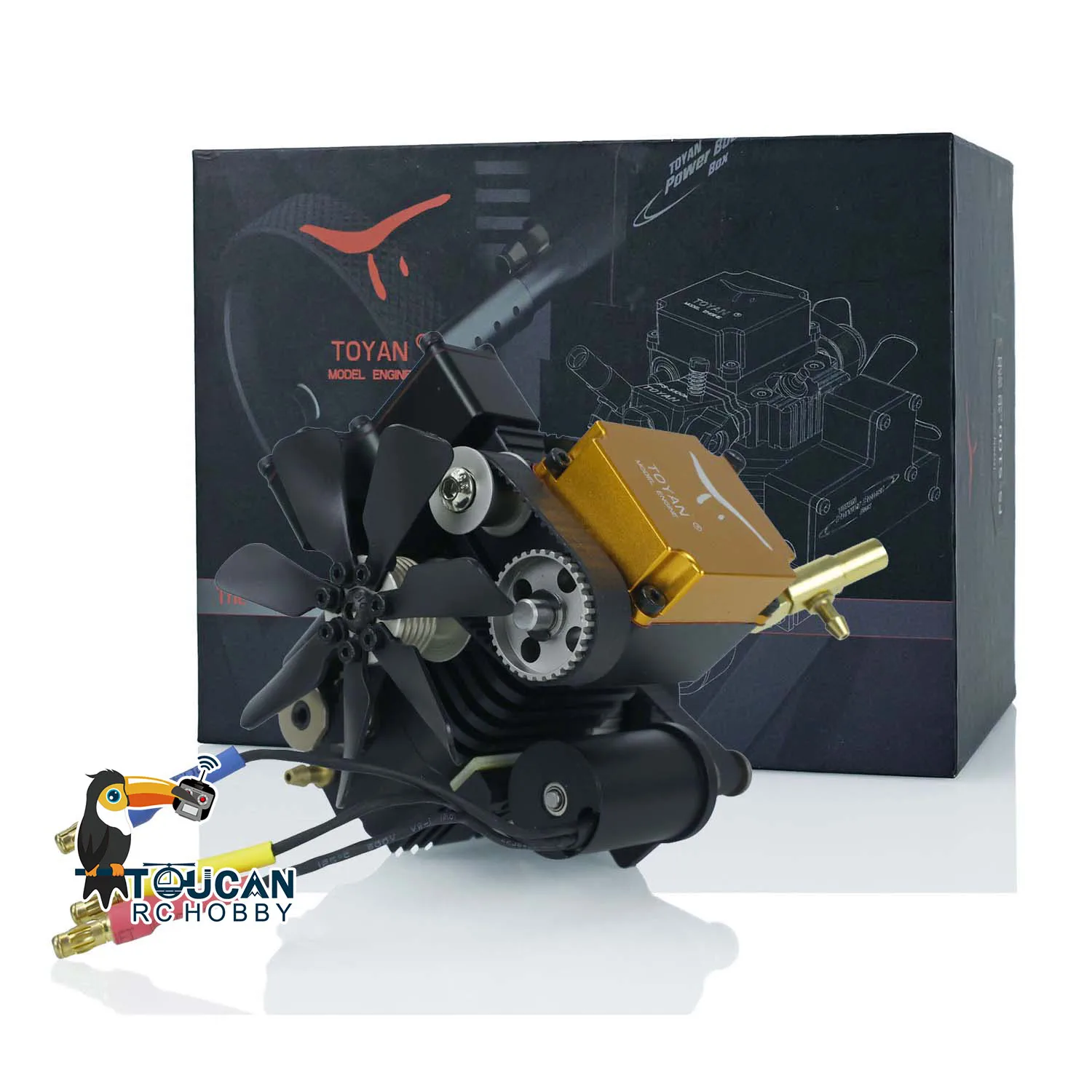 Toyan Metal Motor A Gasolina Único Cilindro 4 Tempos Modelo Para Rc ...