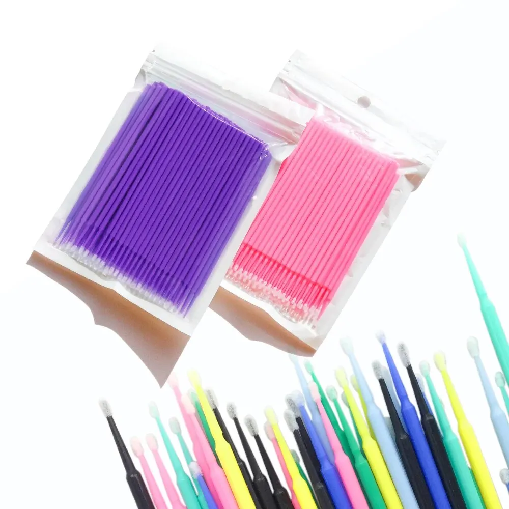 100pcs-Durable-Disposable-Micro-Brush-Eyelash-Extension-Eye-Lash-Glue ...
