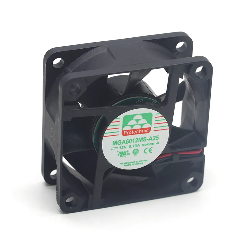 60mm X 25mm Axial Fan MGA6012MS-A25 6025 12V Hydraulic Bearing Fan PSU ...