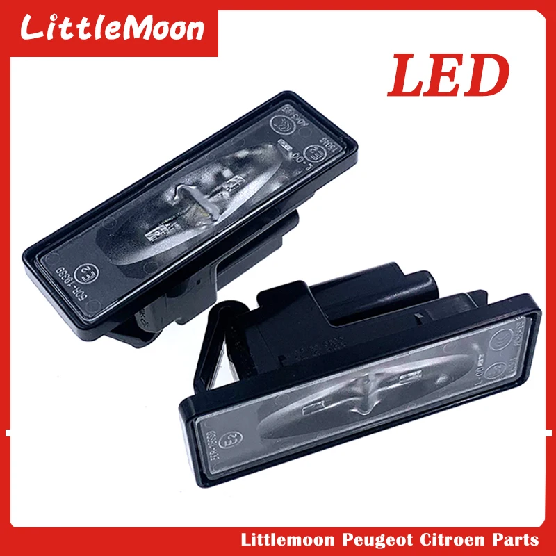 Original new LED license plate light 6340G3 6340F0 9815225980 for ...