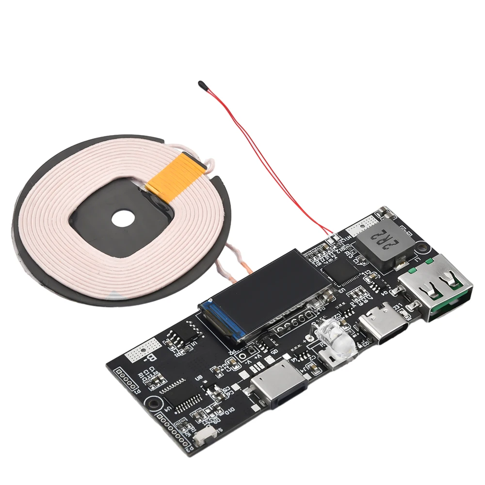 QC4.0 QC3.0 LCD Display Fast Charge Module 22.5W Micro/Type C USB Mobile Power Bank 18650 ...