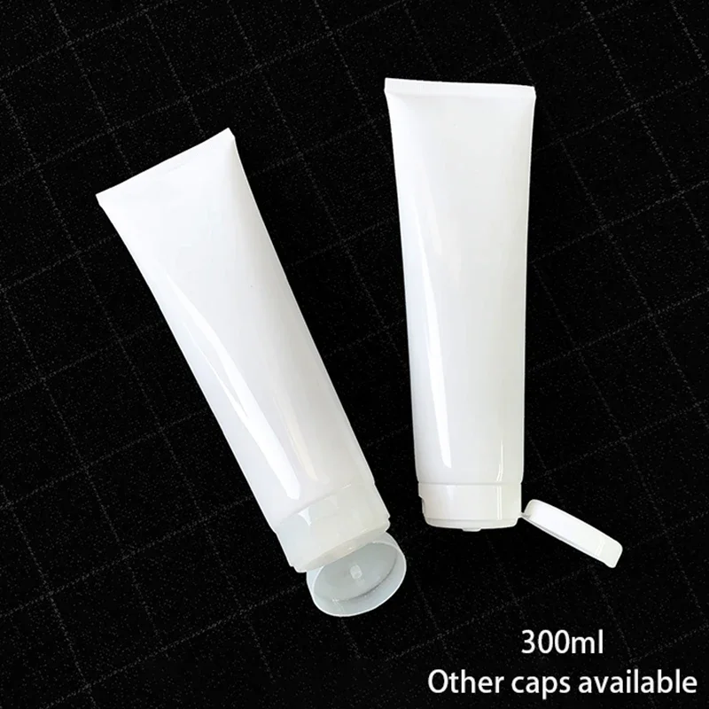 300g-White-Squeeze-Bottle-300ml-Empty-Cosmetic-Container-Lotion-Cream ...