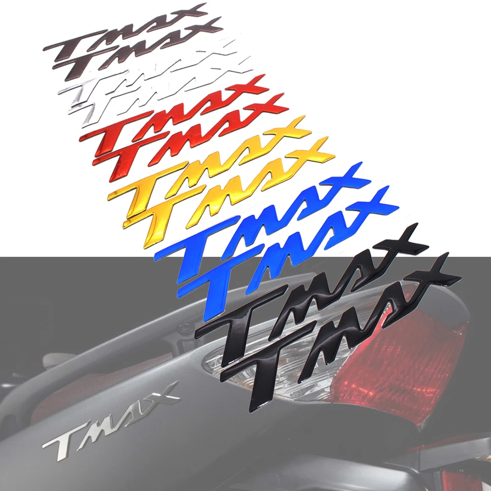Motorcycle-1-Pair-3D-Emblem-Badge-Decal-Tank-Wheel-TMAX-Sticker-For ...