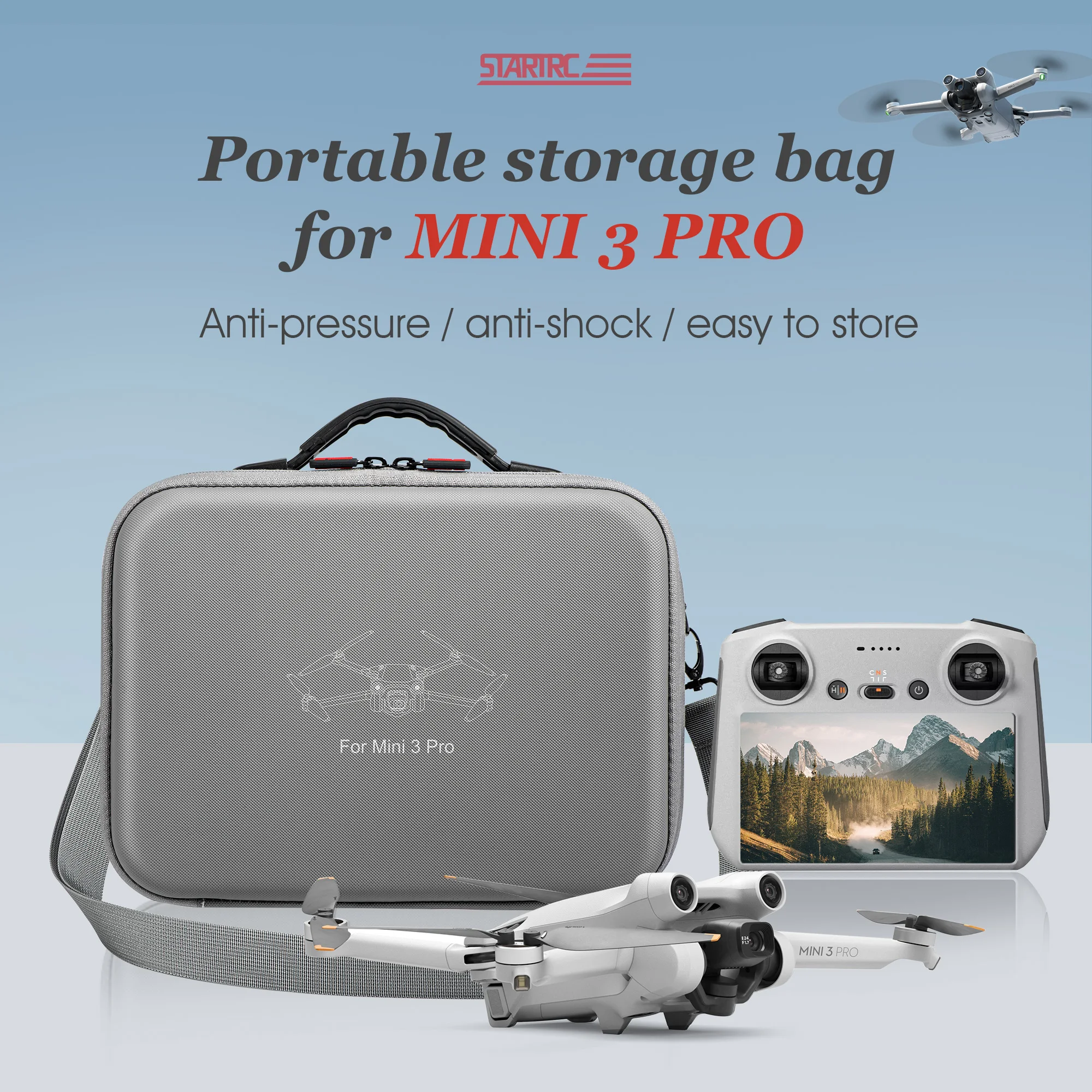 DJI Mini3 Pro/dji mini 3 pro 케이스용 휴대용 보관 가방, 휴대용 메신저 방수 보관 가방, 드론 액세서리 ...