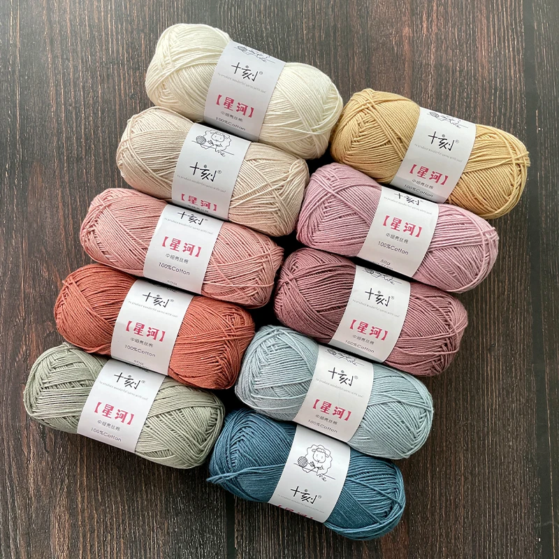 50g-ball-100-pure-cotton-yarn-hand-dyed-bright-silk-cotton-yarn-rod ...