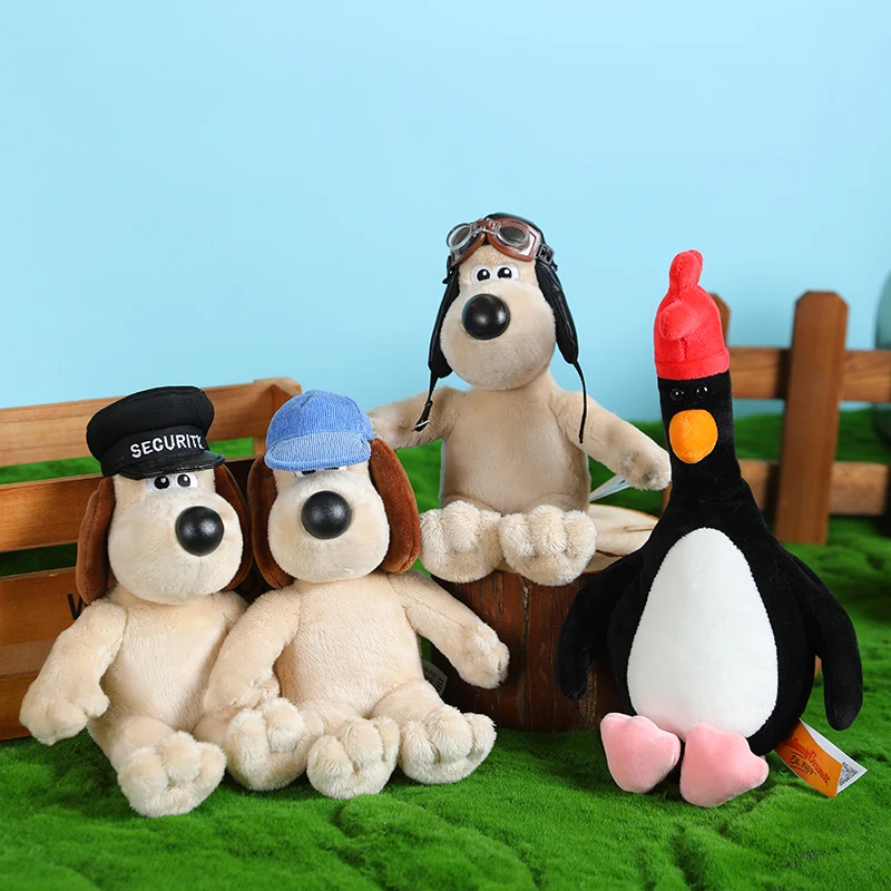 Cartoon-Plush-Key-Chain-Wallace-and-Gromit-Plush-Toy-Backpack-Pendant ...