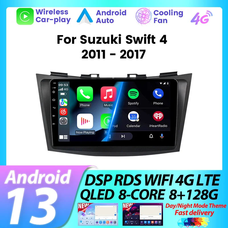 Wireless-CarPlay-Auto-Car-Radio-Android-OS-Multimedia-Video-Player-GPS ...