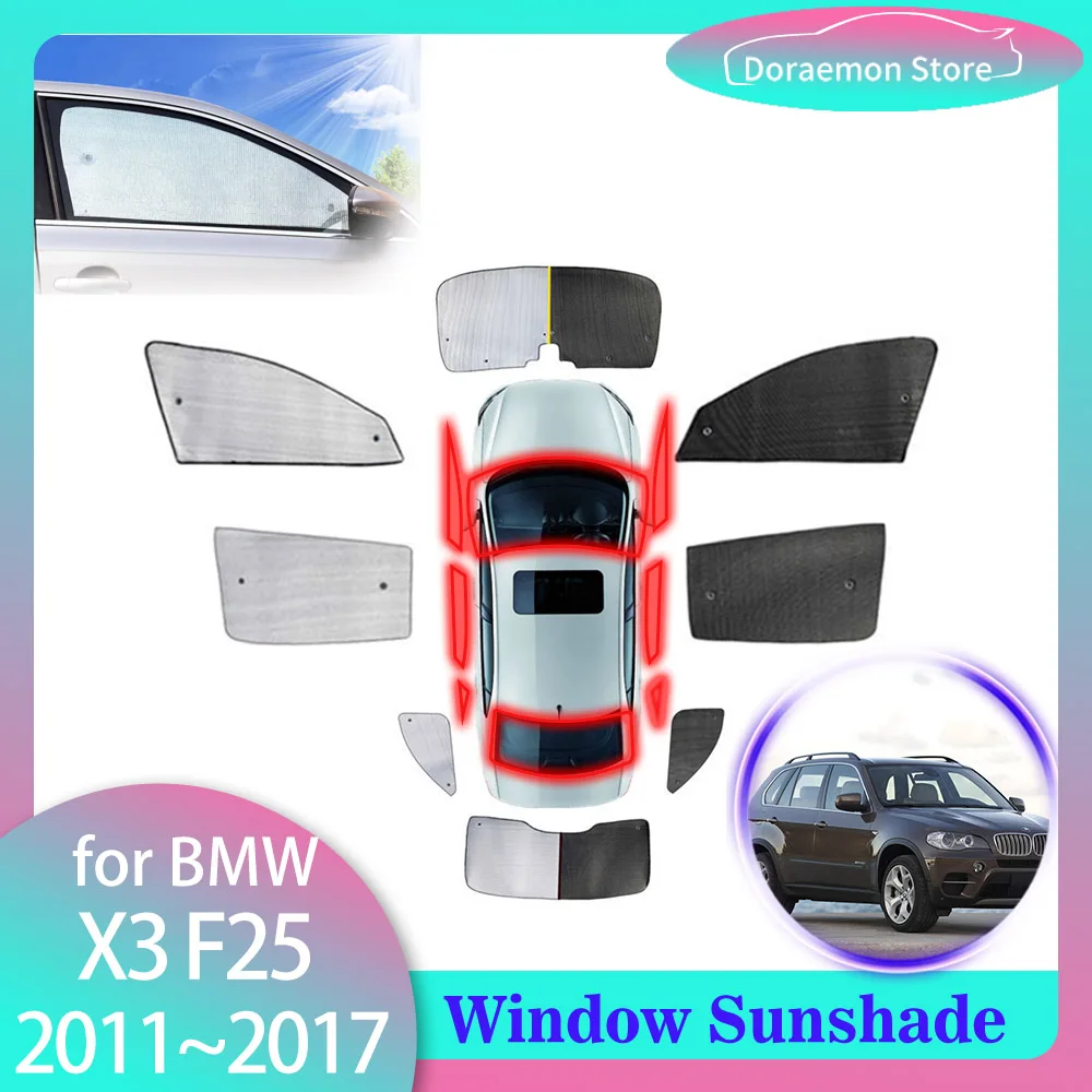 Full-Covers-Sunshades-for-BMW-X3-F25-2011-2017-Rear-Side-Windshields ...