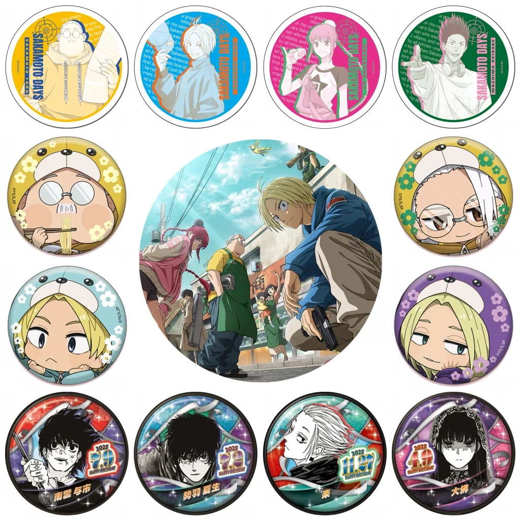 58mm Anime SAKAMOTO DAYS Asakura Shin Lu Shaotang Taro Sakamoto Mashimo ...