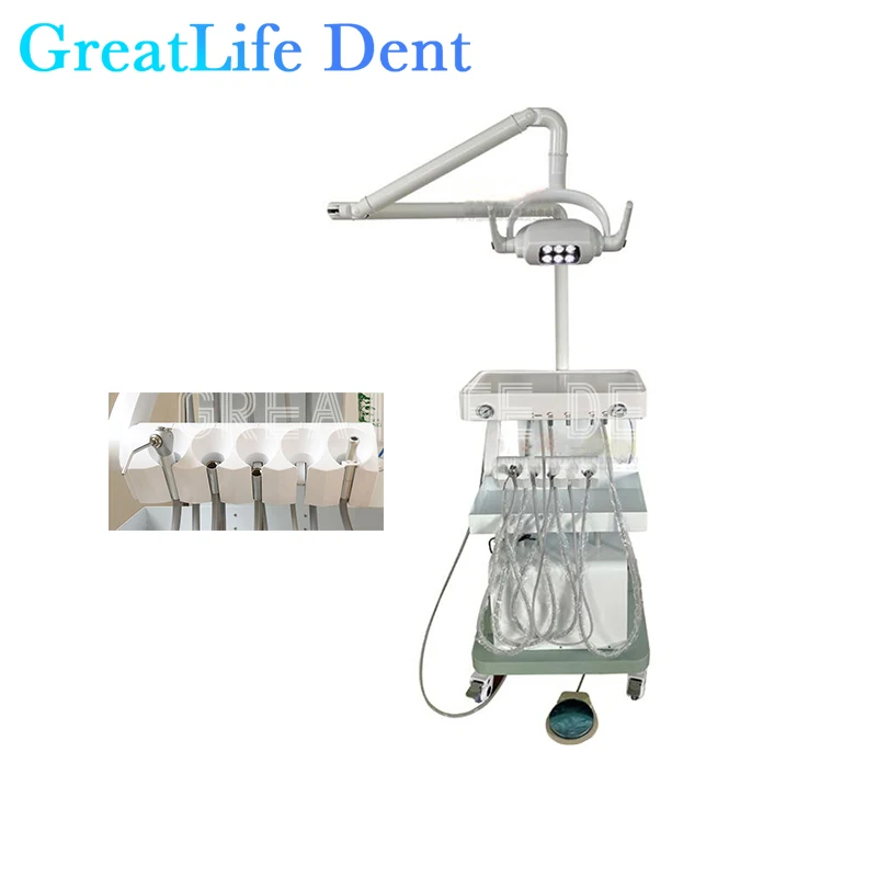 GreatLife-Dent-Dentistry-Lab-Equipment-Trolley-Cart-Movable-Treatment ...