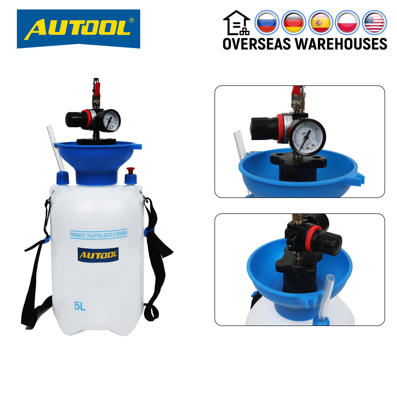 AUTOOL-Car-ATF-Changer-Liquid-Bleeder-5L-Pneumatic-Pump-Replacement ...