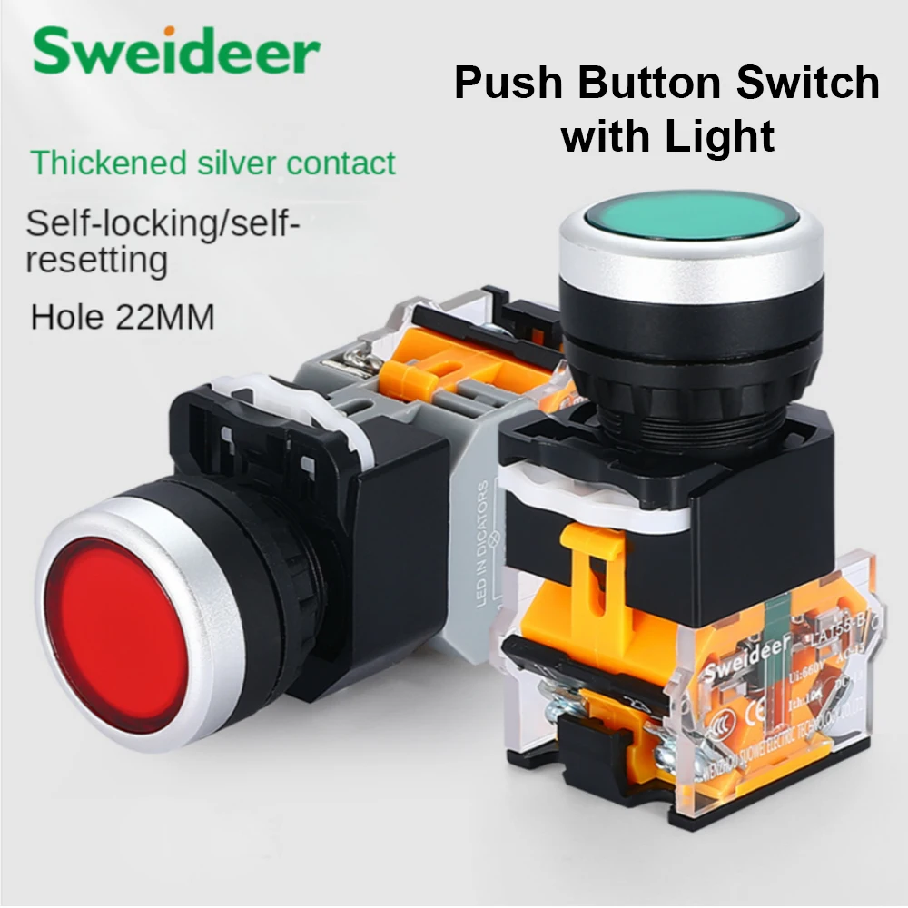 LED-Push-Button-Switch-Momentary-Self-Reset-Latching-ON-OFF-Power ...