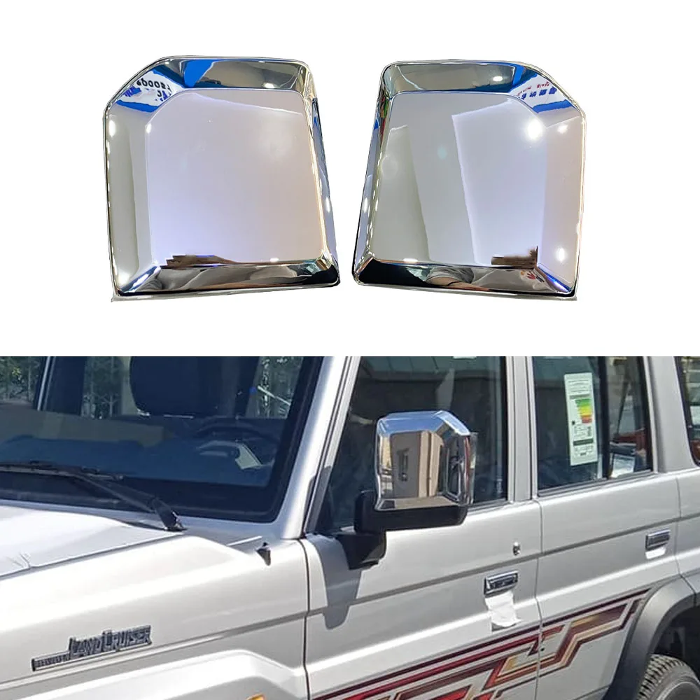 Chrome-Door-Rear-View-Side-Mirror-Cover-Replacement-For-Toyota-Land ...