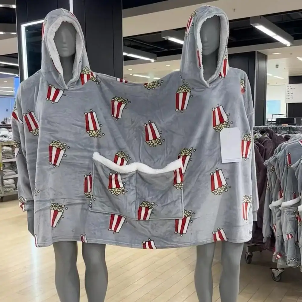 Double-Pajamas-Hooded-Pajamas-Cozy-Couples-Pajamas-Set-with-Hooded ...