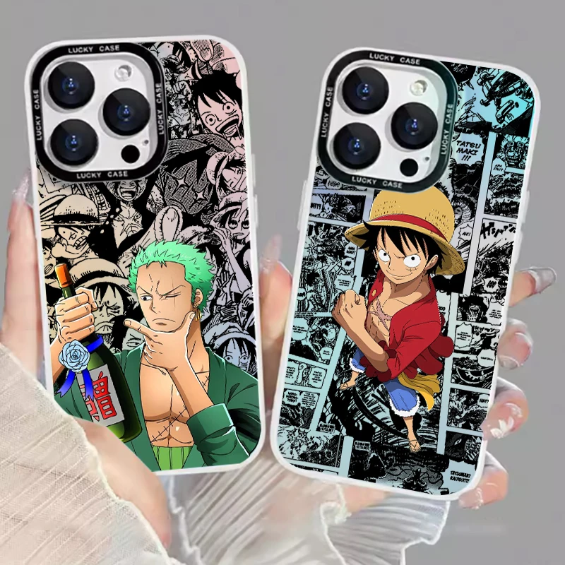 Anime One Piece Luffy Zoro Phone Case For Apple iPhone 15 14 13 12 11 ...
