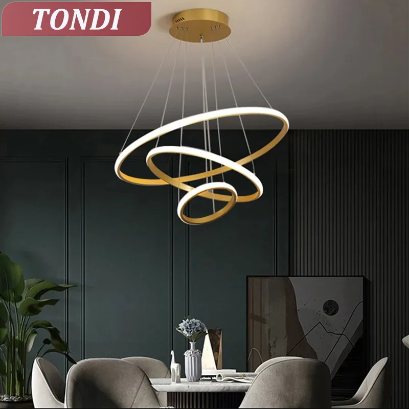Chandelier Gold/Coffee/White For Living Room Dining Room Kitchen Room ...