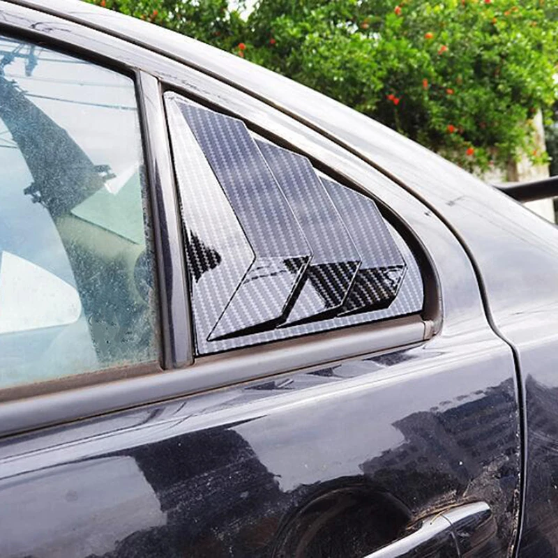 Rear Quarter Side Window Louver Shutter Trim Spoiler Outlet Vent Panel ...