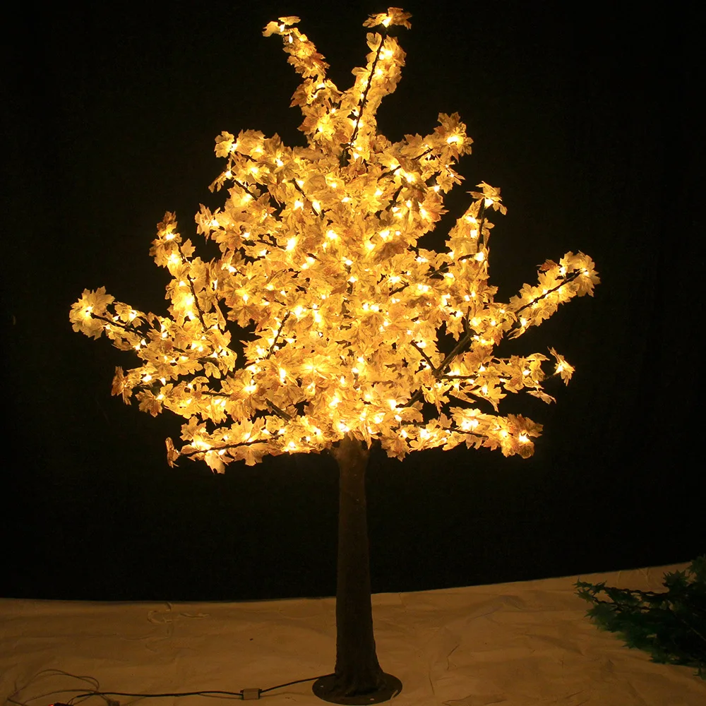 2M Height LED Artificial Maple leaf Trees Christmas Light 864pcs LED ...