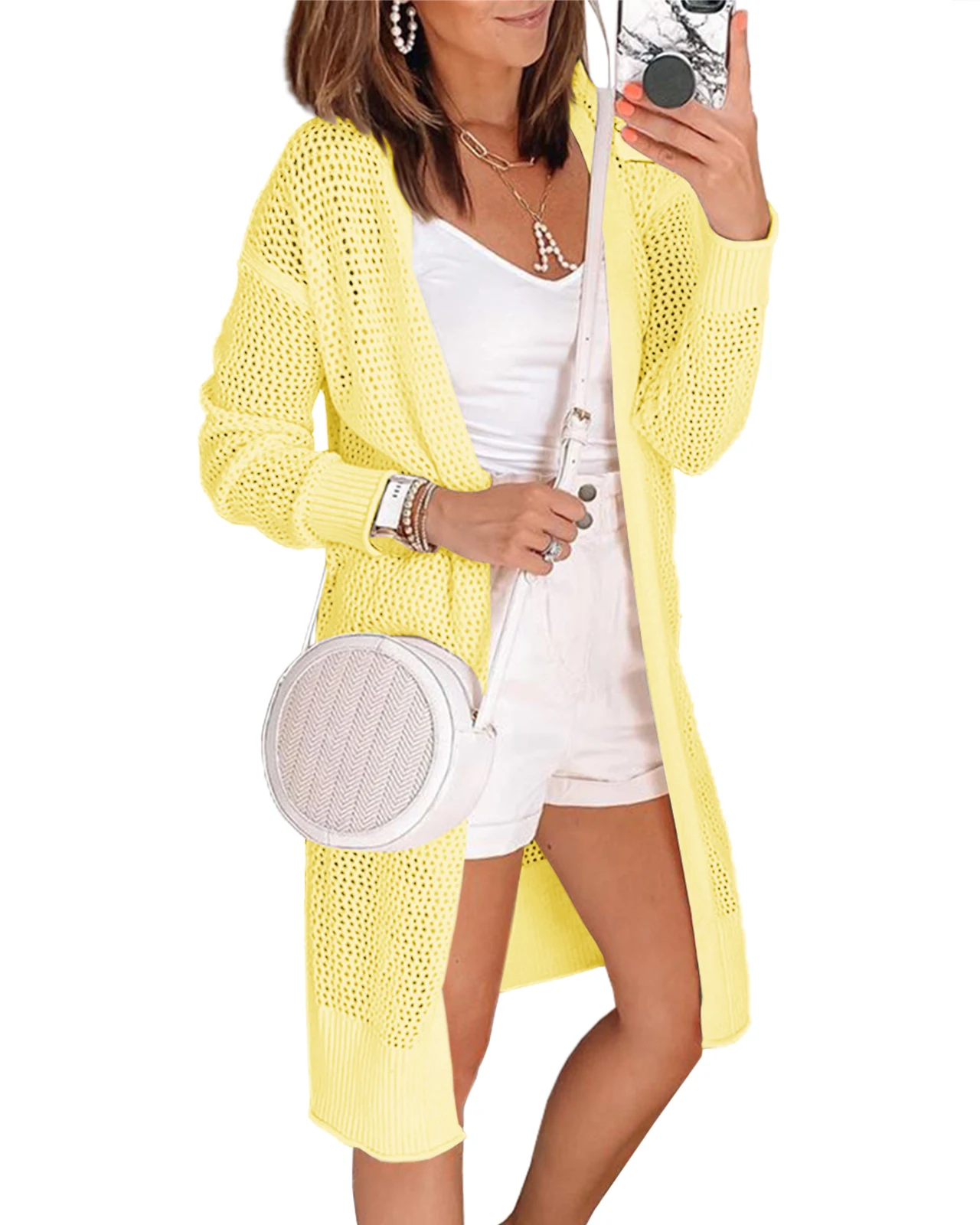 Womens-Open-Front-Knit-Sheer-Cardigans-Summer-Boho-Lightweight-Long ...