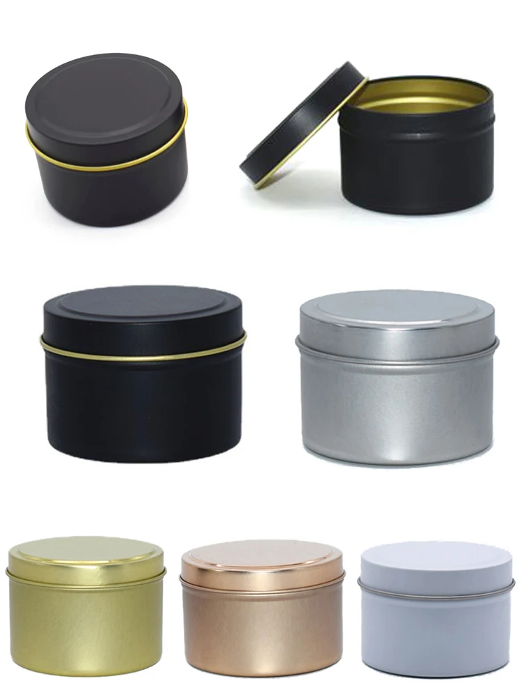 Mini-Round-Metal-Tins-Container-Hinged-Flip-Storage-Tin-Box-Small-Kit ...