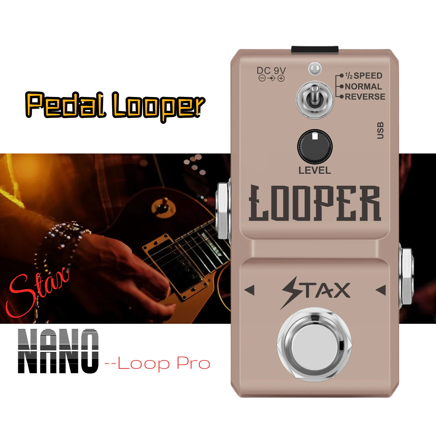 Stax-Minimalism-NANO-Looper-48Khz-24Bit-Guitar-Effect-Loop-Pedal-Bass ...