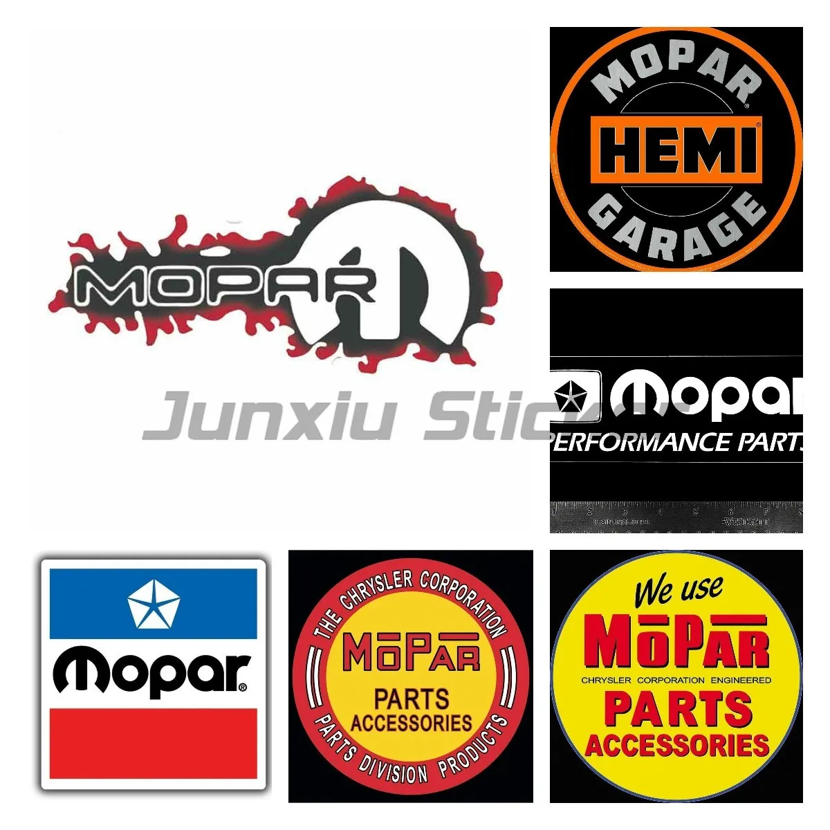 Mopar Parts calcomanía de vinilo impermeable para coche, pegatinas para ...