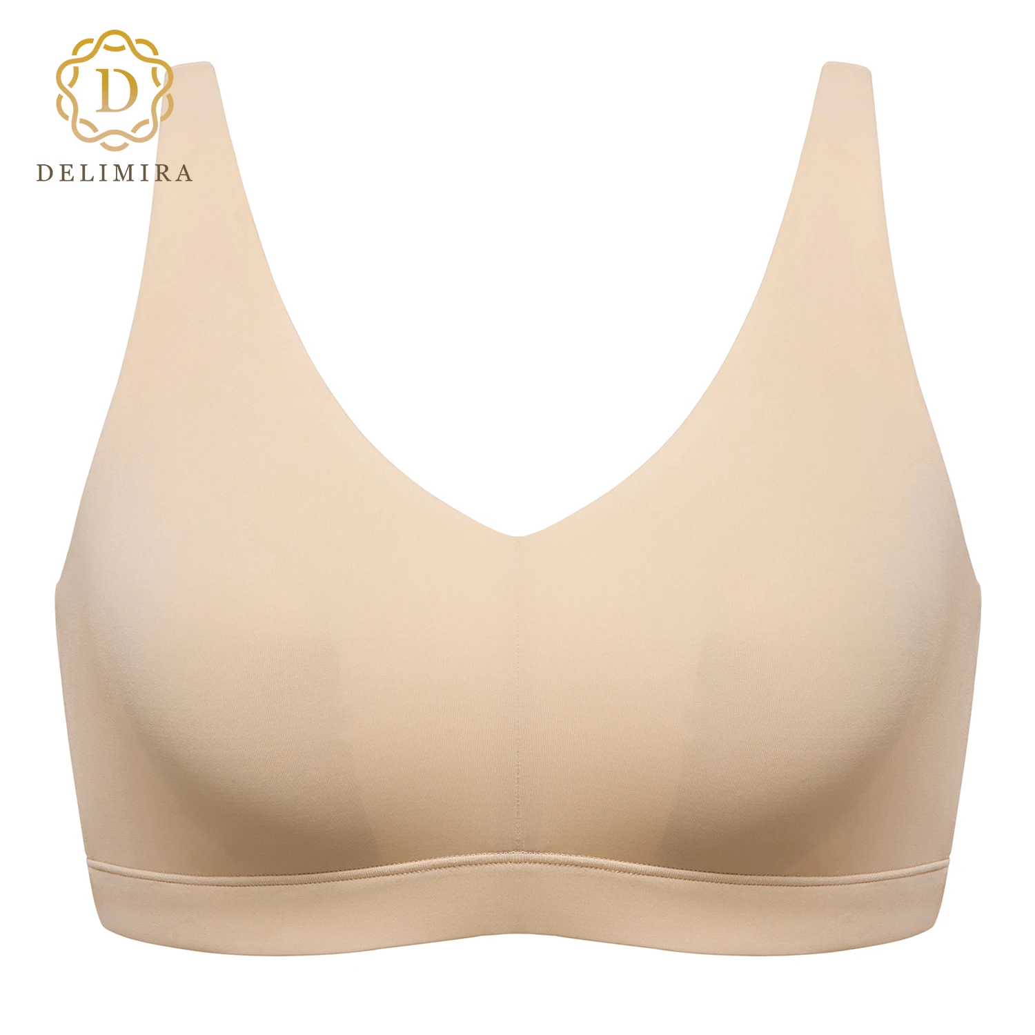 DELIMIRA-Women-s-Seamless-Bra-Full-Coverage-Bralette-Plus-Size-No ...
