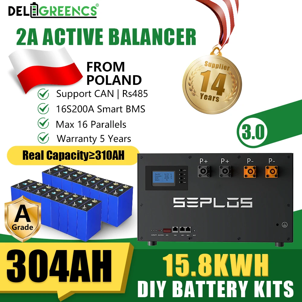 LifePO4-304AH-Seplos-Mason-51-2V-280AH-Lifepo4-Battery-Case-Box-DIY ...