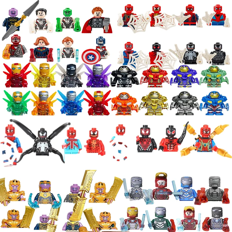 Mini-Anime-Character-Building-Blocks-Set-Marvel-Super-Her-is-Vingadores ...